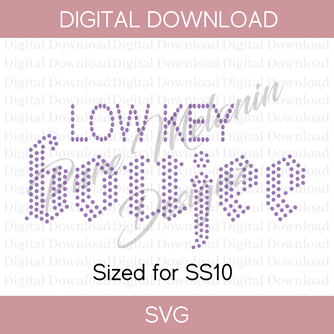 Low Key Boujee Rhinestone Template – Pure Melanin Designz